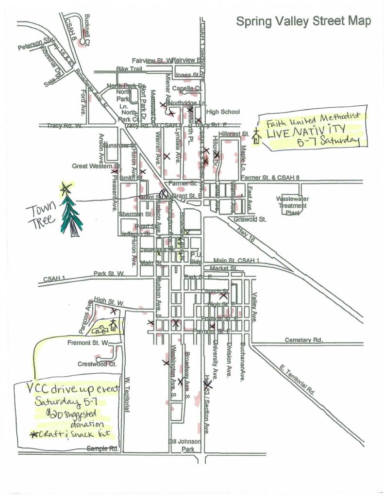 Light Up Spring Valley Map
